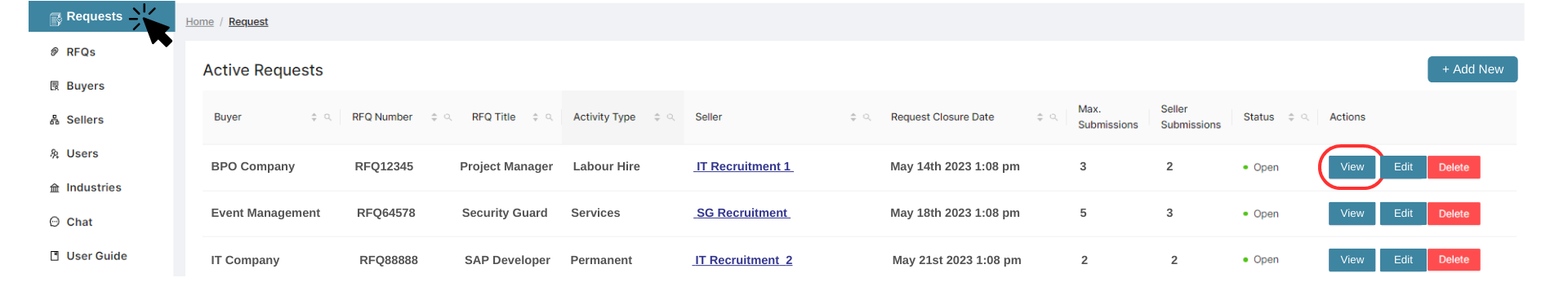 How to Close a Request - Triber