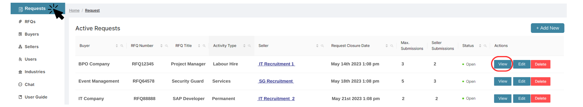 How to Update Seller's Submission Status - Triber
