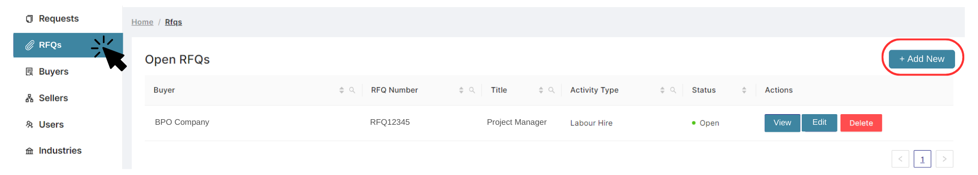 How to Create a New RFQ - Triber