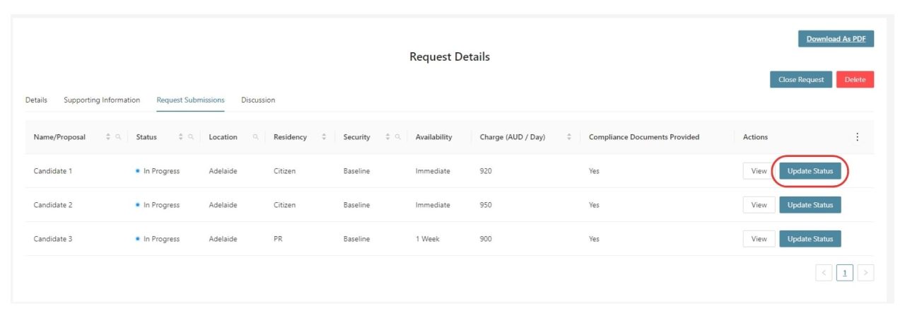 How to Update Seller's Submission Status - Triber